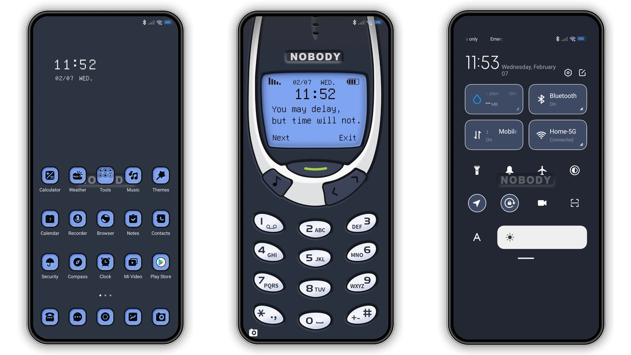 Retro mobile phone HyperOS and MIUI Theme for Xiaomi and Redmi Phones ...