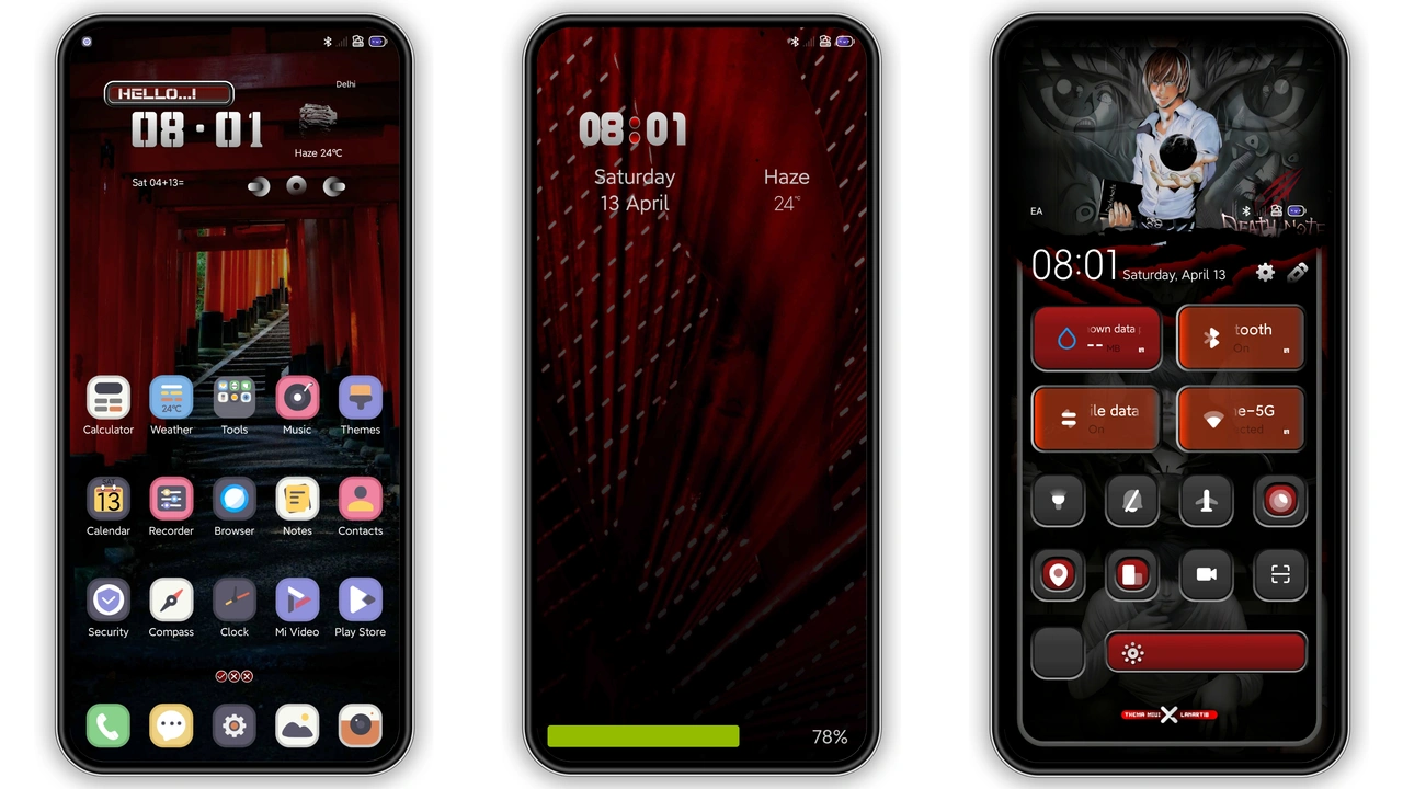 DVRK LDEATHNOTE HyperOS Theme for Xiaomi and Redmi Phones - MIUI Themer