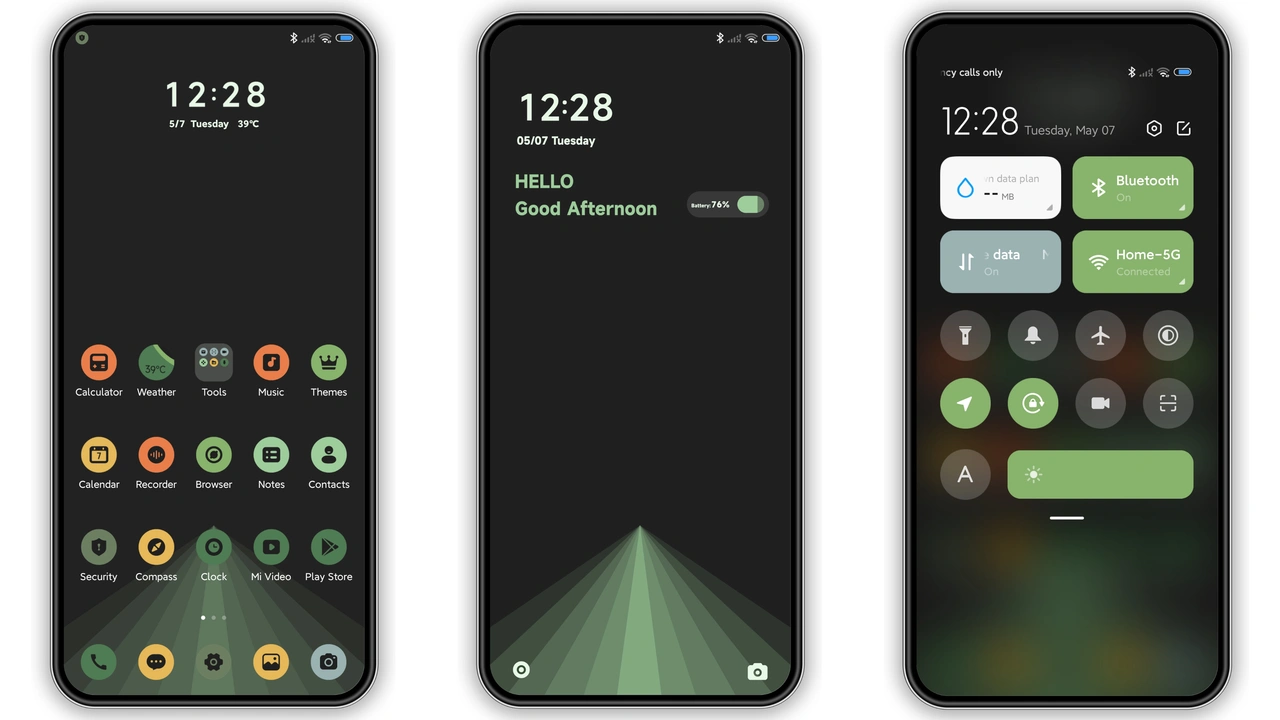 Gradient geometry HyperOS and MIUI Theme for Xiaomi and Redmi Phones ...