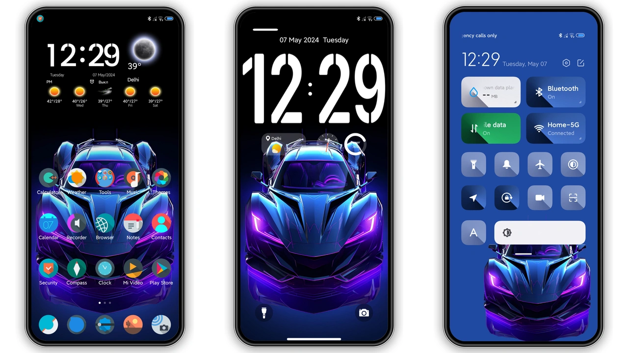 HyperCar HyperOS and MIUI Theme for Xiaomi and Redmi Phones - MIUI Themer