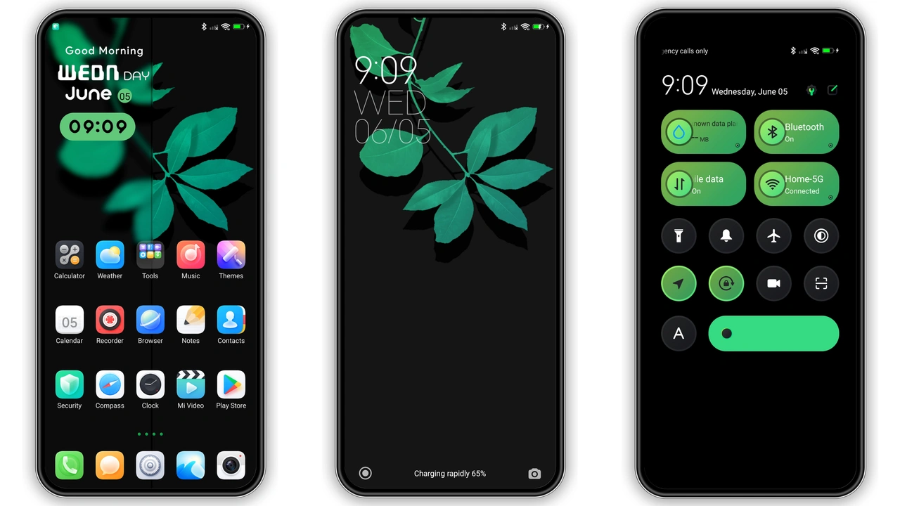 MTX•GREEN MIUI Theme for Xiaomi and Redmi Phones - MIUI Themer