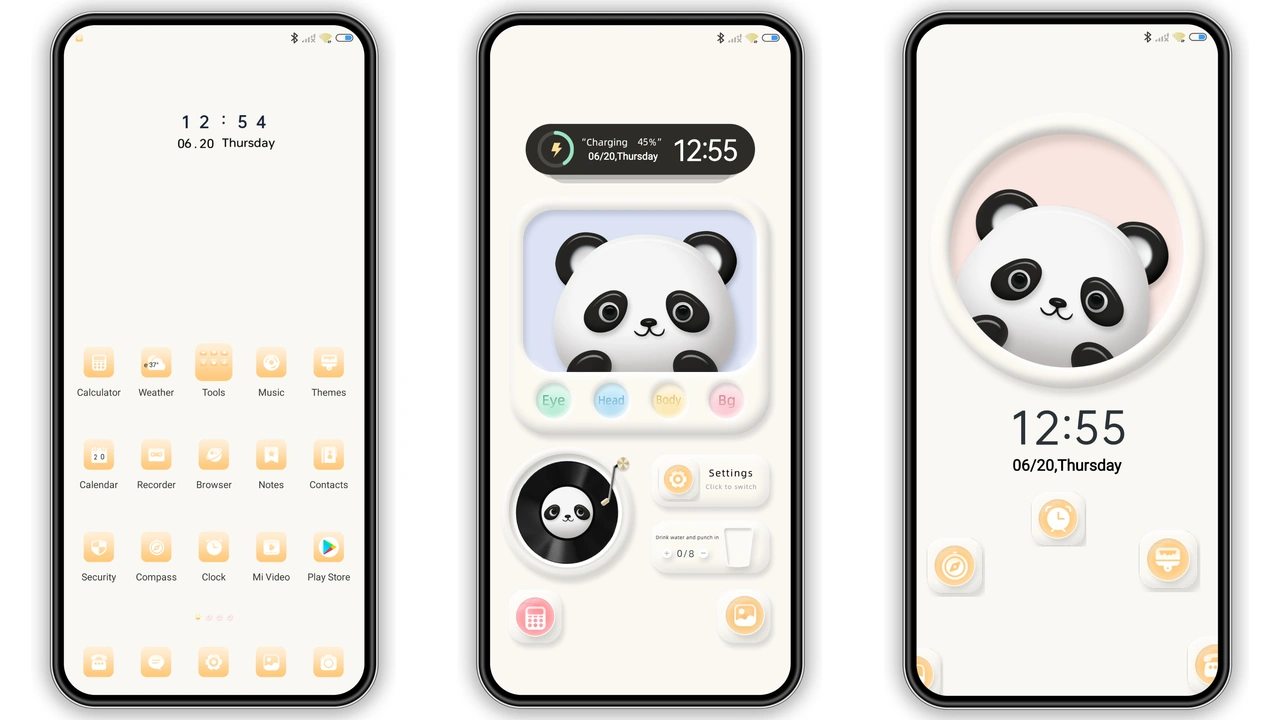 Pocket panda MIUI Theme for Xiaomi and Redmi Phones - MIUI Themer
