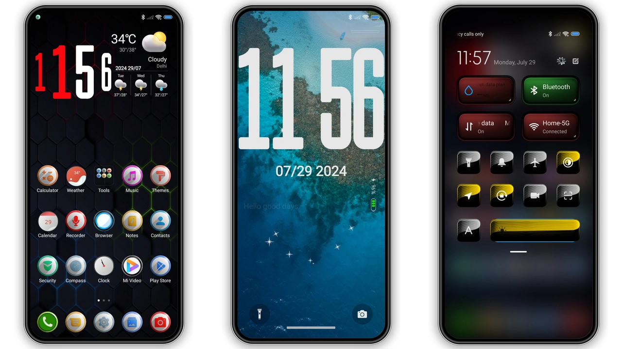 Star V15 HyperOS Theme for Xiaomi and Redmi Phones - MIUI Themer