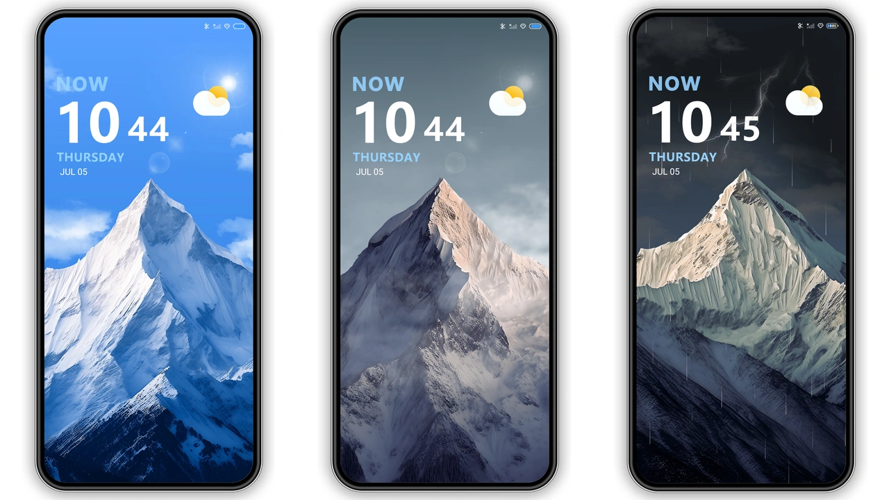 Weather Sensing MIUI Theme for Xiaomi and Redmi Phones - MIUI Themer