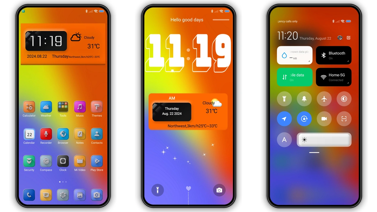 vivid v15 HyperOS Theme for Xiaomi and Redmi Phones - MIUI Themer