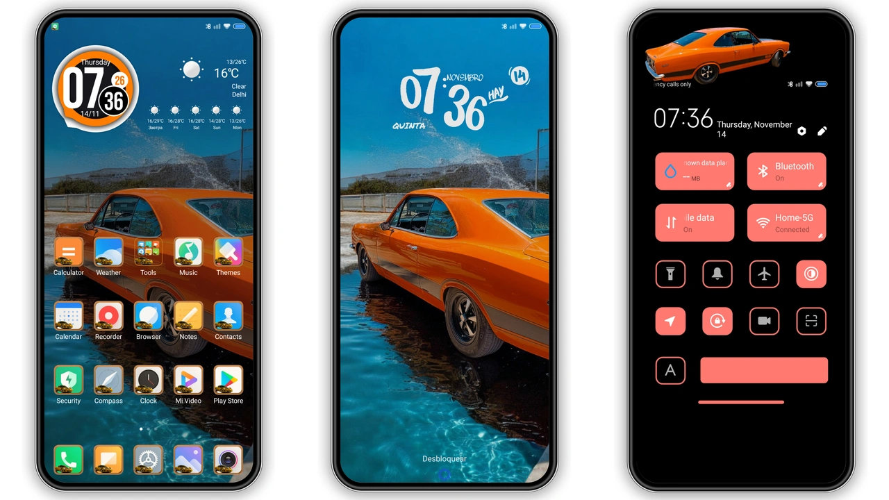 Old Car HyperOS Theme for Xiaomi and Redmi Phones - MIUI Themer