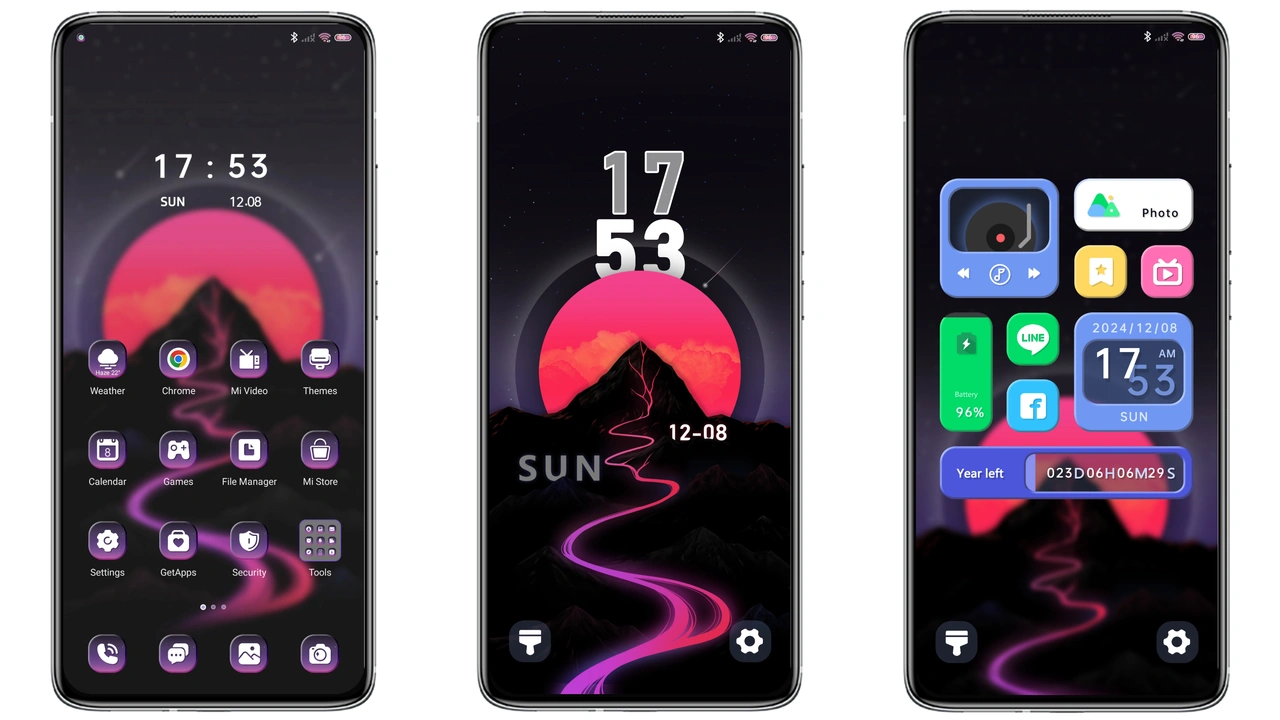 Mirage Moon HyperOS Theme for Xiaomi and Redmi Phones - MIUI Themer