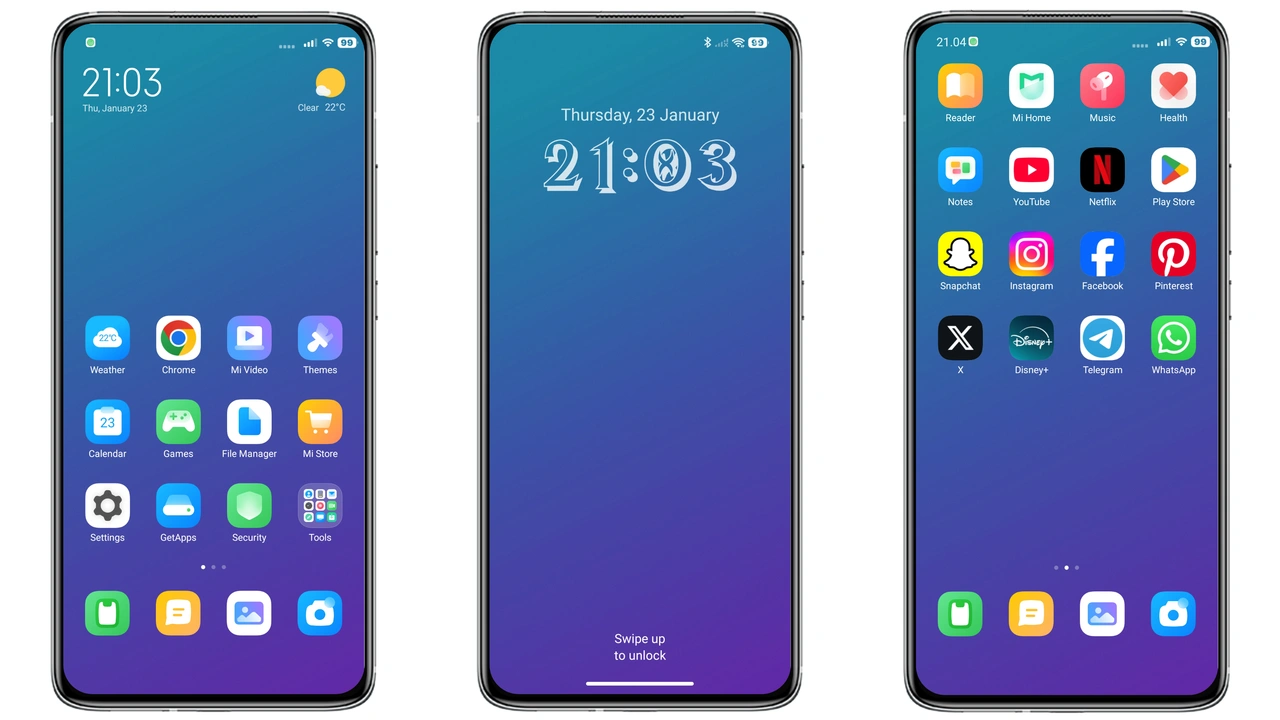 Blues Mix 3.0 HyperOS Theme for Xiaomi and Redmi Phones - MIUI Themer