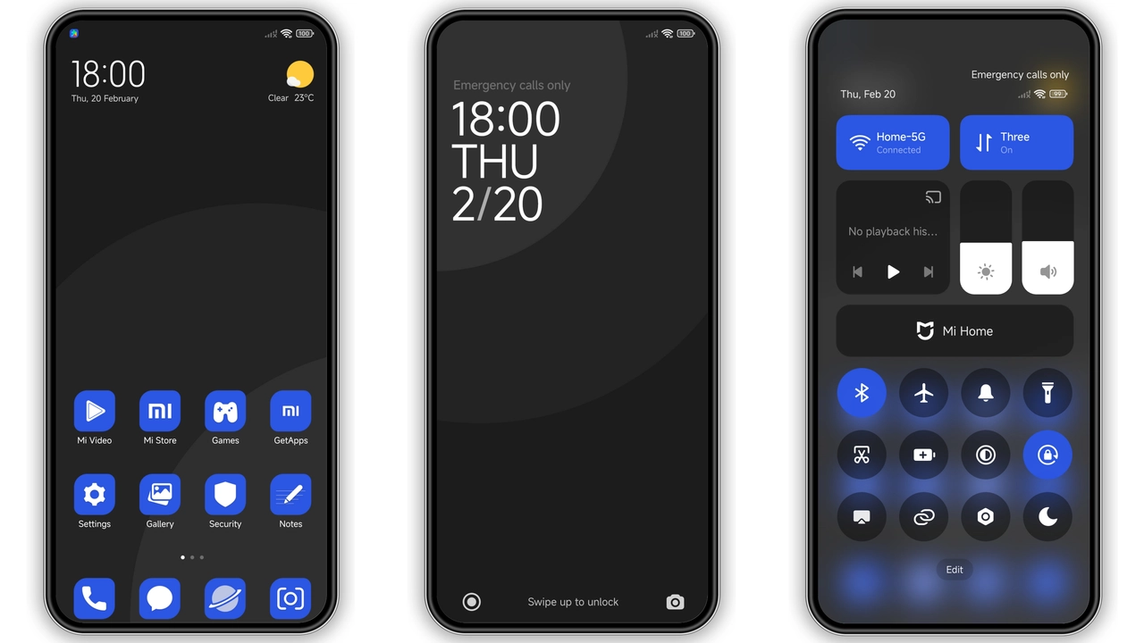 Blue Color HyperOS Theme for Xiaomi and Redmi Phones - MIUI Themer