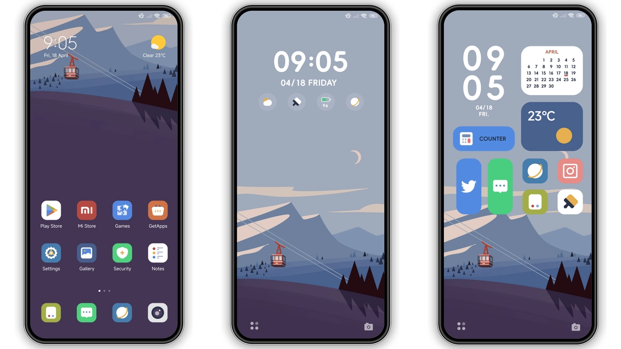 Snow Mountain HyperOS Theme for Xiaomi and Redmi Phones - MIUI Themer