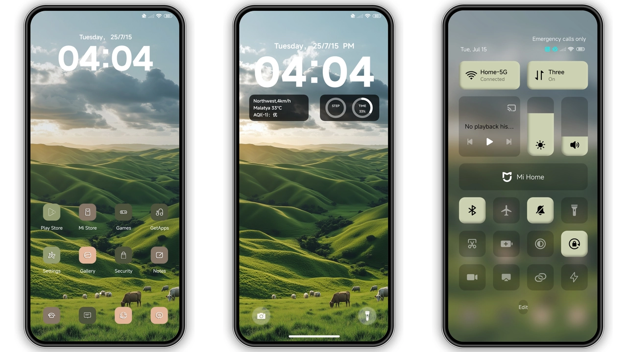 Green Theme HyperOS Theme for Xiaomi and Redmi Phones - MIUI Themer