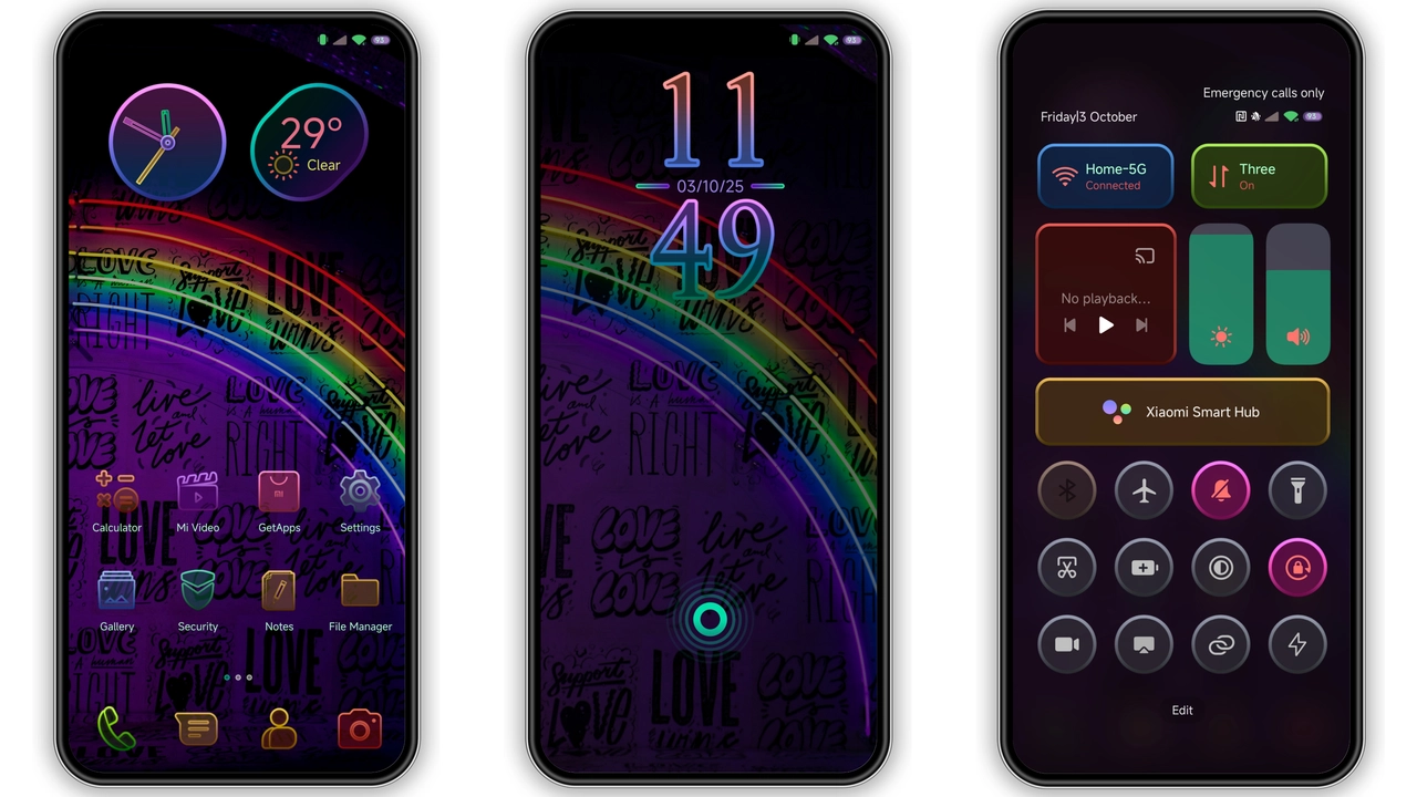 Hyper Edge HyperOS Theme for Xiaomi and Redmi Phones - MIUI Themer